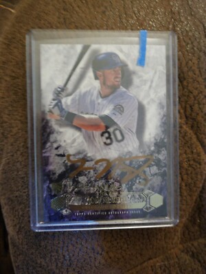 2016 TOPPS TIER ONE ON CARD TOM MURPHY BRONZE AUTOGRAPH RC #/25 ROCKIES ...