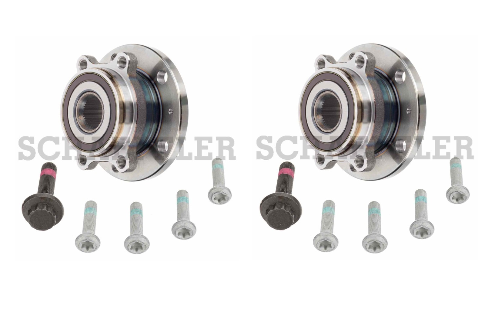FAG Set of Front Left & Right Wheel Bearings for Audi Q3 Quattro A3 VW ...