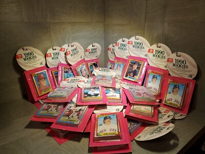 1990 Topps Baseball Rookies Set Hanger Packs Larry Walker, Curt ...