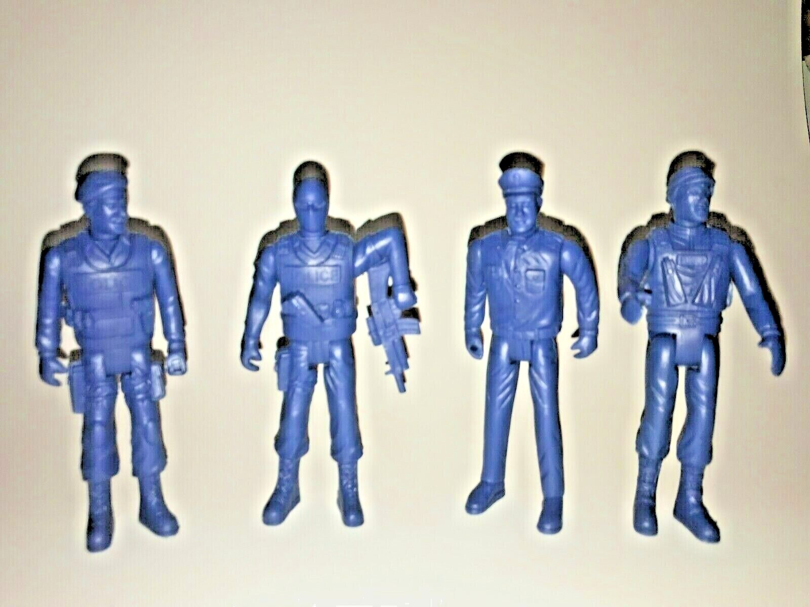 5.5" Poseable Action Figures 4 PACK Police Man Fireman Army Marine or ...