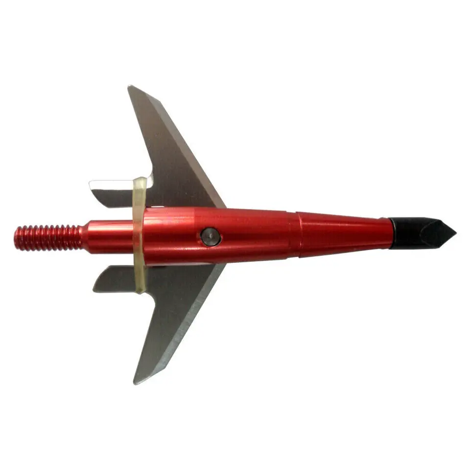 Hunter 100 Grain Red Compound Bow/Crossbow Arrowheads Hunting Points ...