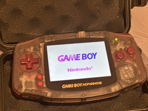 Nintendo Game Boy Advance Console System - Clear Glacier for sale ...