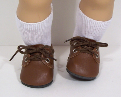 Basic Brown Boy Doll Shoes 68mm For 15" Bitty Baby Boy (Debs) | eBay