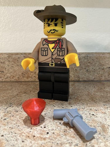 8.5” Oversized Big Brick Johnny Thunder LEGO Minifigure Scaled-Up ...
