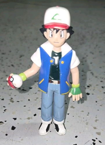 Ash Ketchum Pokemon Trainer Action Figure Toy 4.5" Vintage 1998 TOMY | eBay
