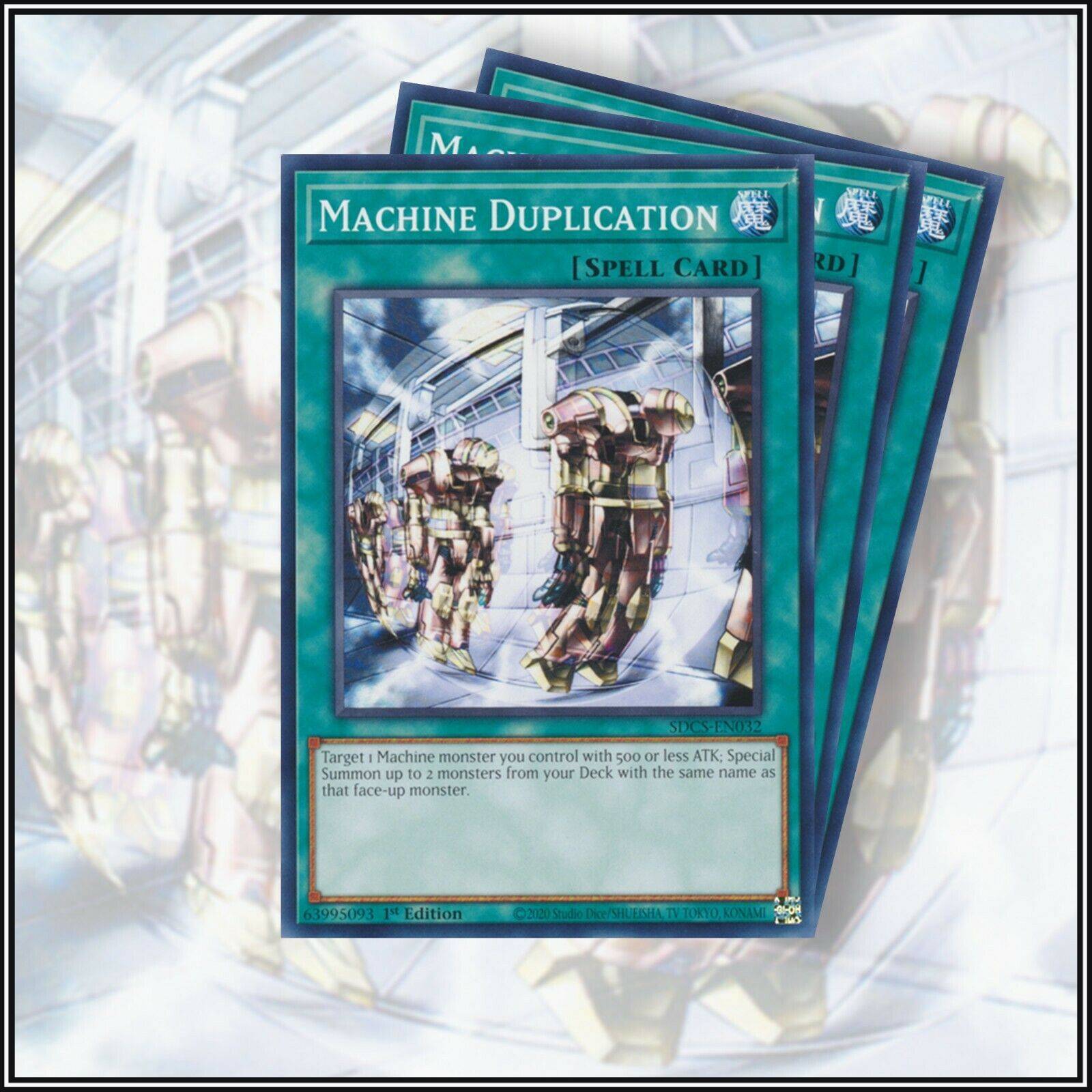 YuGiOh MACHINE DUPLICATION x3 | GREAT COMBO CARD ️ 1ST EDITION 💎 | eBay
