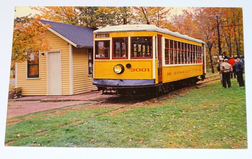 Warehouse Point CT Postcard Connecticut Trolley Museum Railway RR | eBay
