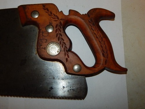 ATKINS the REX hand saw, SILVER STEEL, no. 69, 26", 11ppi, awesome saw ...