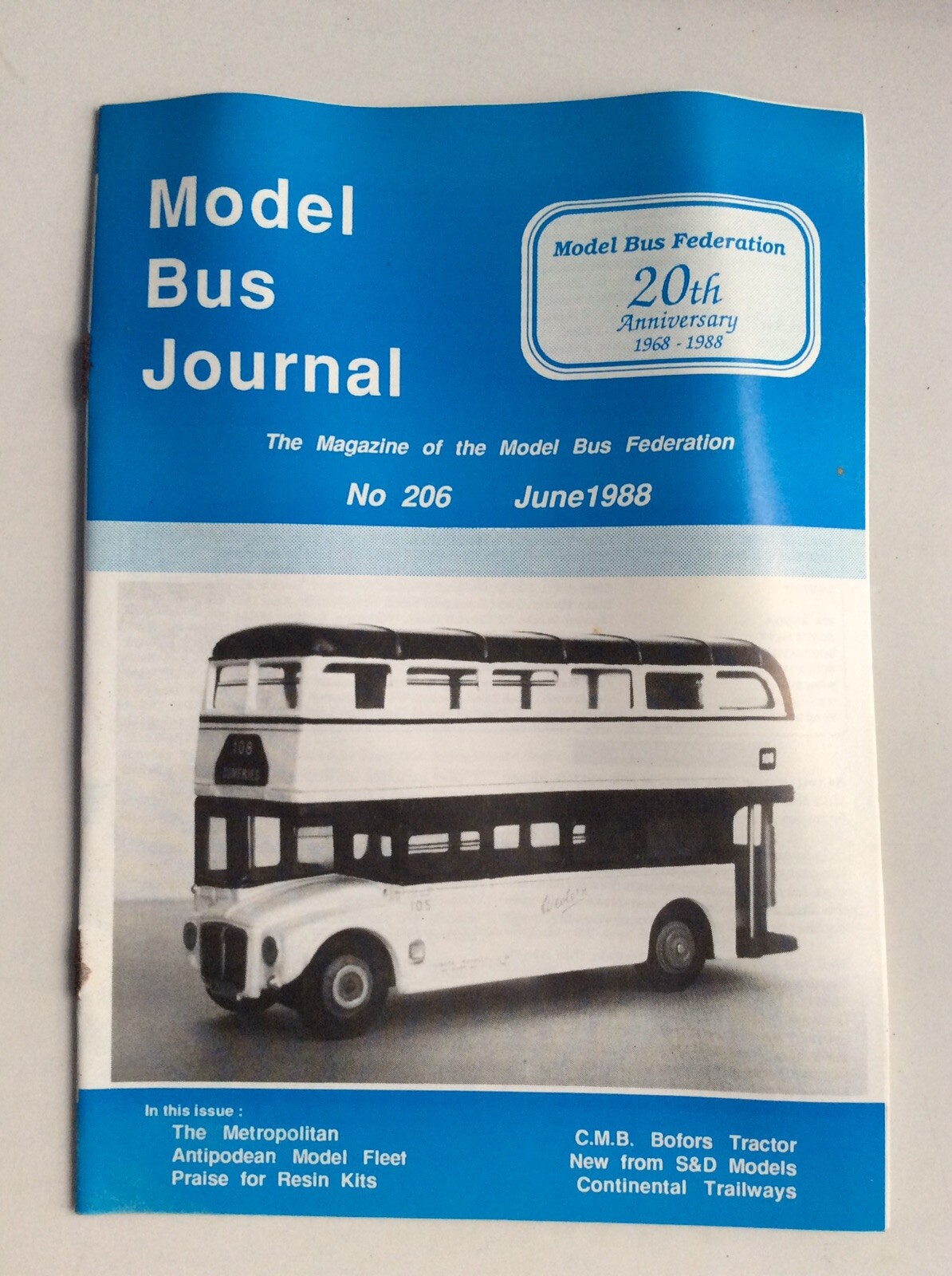 MBF Magazine - Model Bus Journal - No 206 - June 1988 - '20th ...