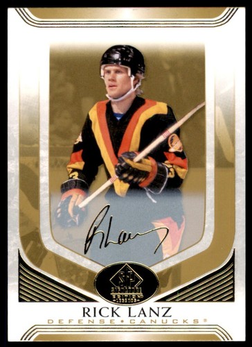 2020-21 SP Signature Edition Legends Gold Foil #240 Rick Lanz Vancouver ...