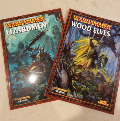 Warhammer Army Books Wood Elves | Lizardmen BOTH EXCELLENT 2003/2008 GW ...