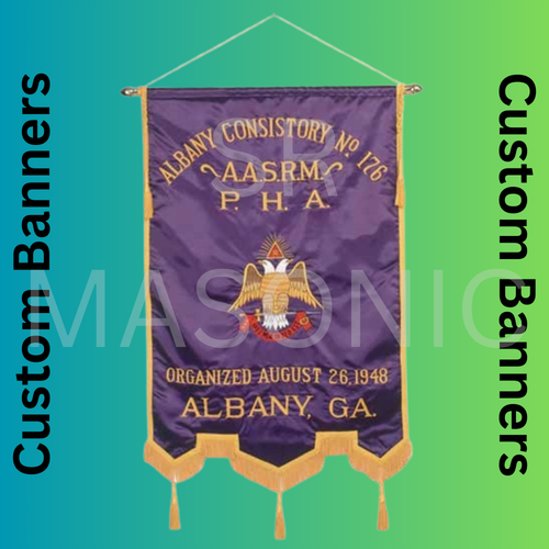 Masonic Regalia Scottish Rite 32 Degree Custom Made Machine Embroidered ...