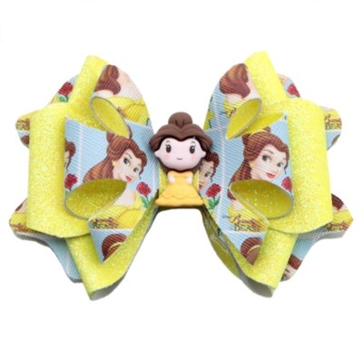 Pre-cut faux leather hair bow kit PREMIUM DIY KIT Belle Princess | eBay