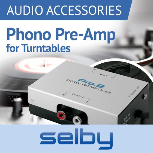 Pro 2 Inline Phono Preamp Pre-Amp Stereo Audio Vinyl Record Player ...