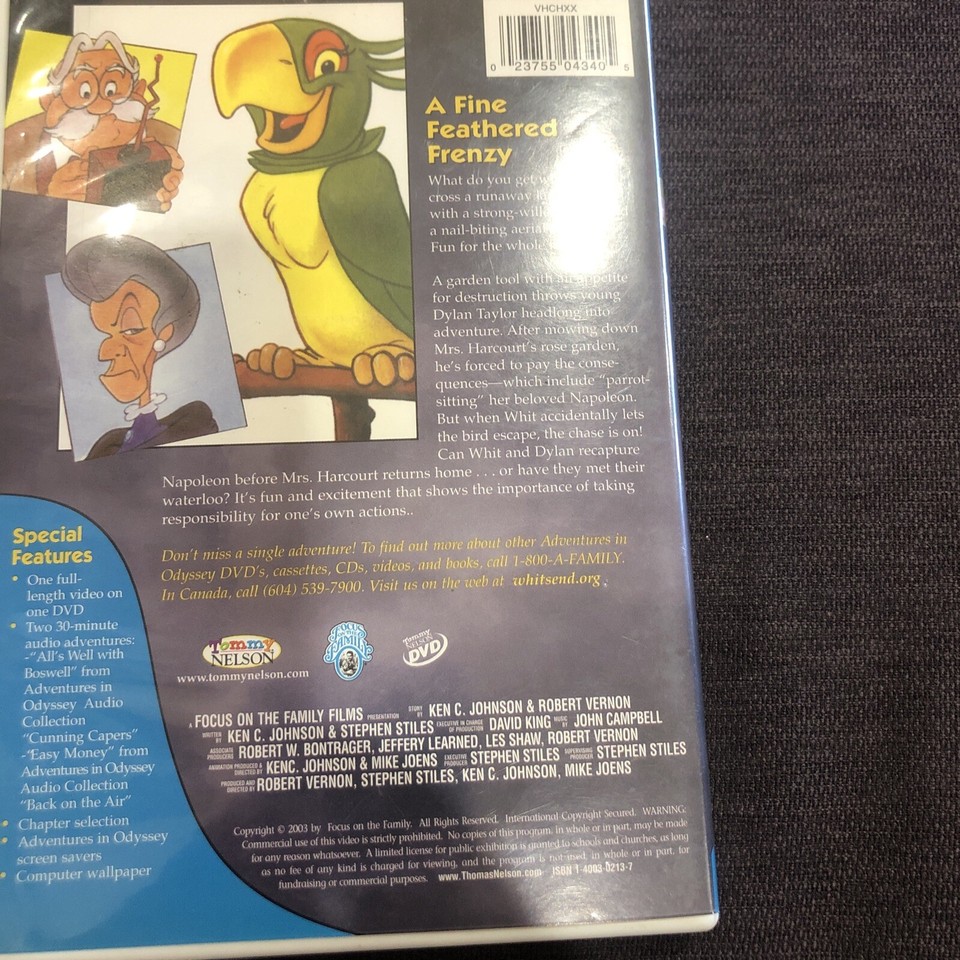 Adventures in Odyssey - A Fine Feathered Frenzy (DVD, 2003) 23755043405 ...