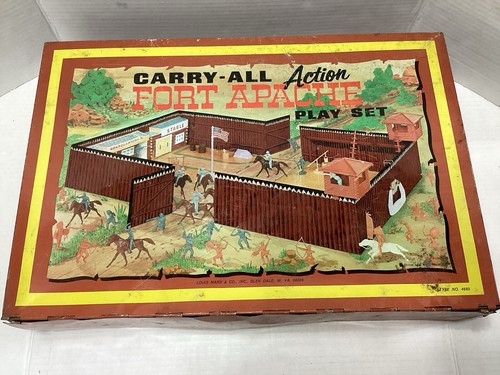 Vintage Marx Carry All Action Fort Apache Playset Accessories #4685 ...