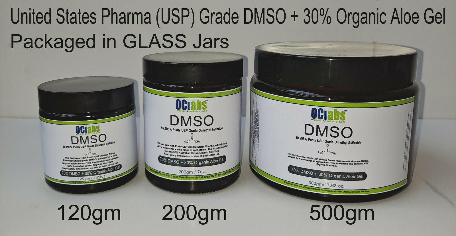 Pharmaceutical DMSO Liquid/Gel 99.9% Pure DMSO, 70/30 Water, 70/30 Aloe ...