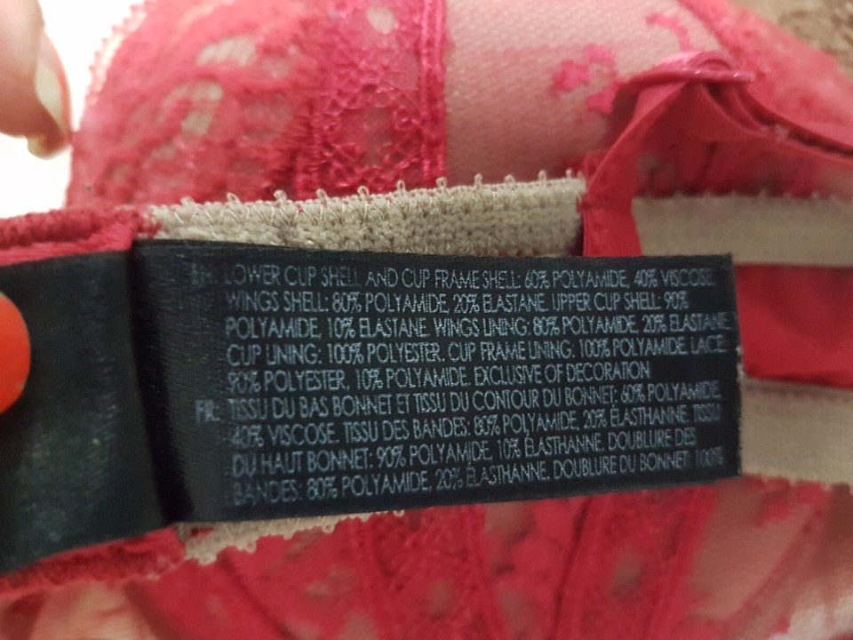 NWT Elle Macpherson Intimates Wind Chime Red Bra Size 32C/10C + Bikini ...