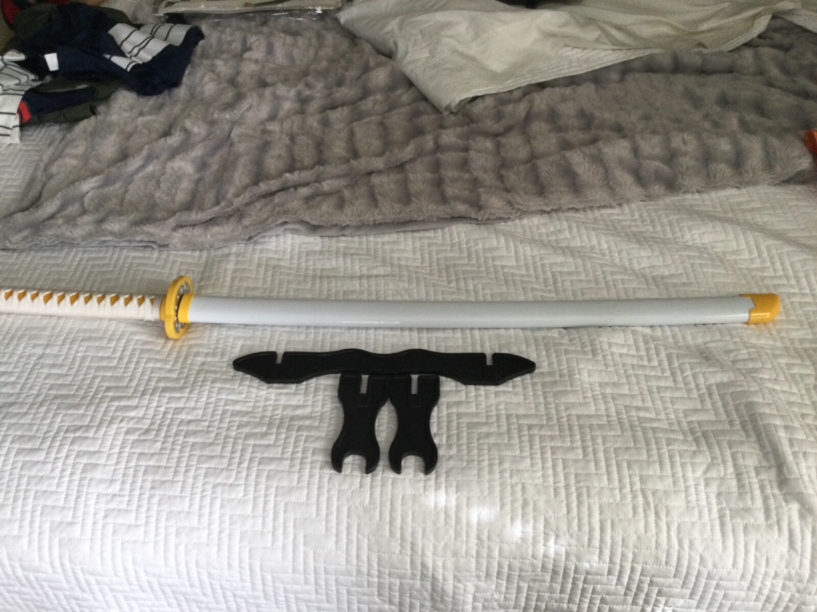 Demon slayer Zenitsu full cosplay costume with katana… - Gem