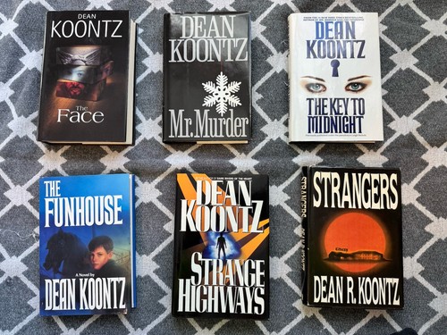 LOT of 6 Dean R Koontz Hardcover Books Novels Collection with Dust ...