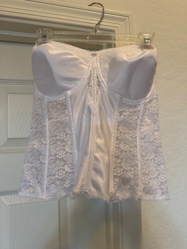 Dominique Colette Lace Corset Bridal Longline Bra White 38DD | eBay