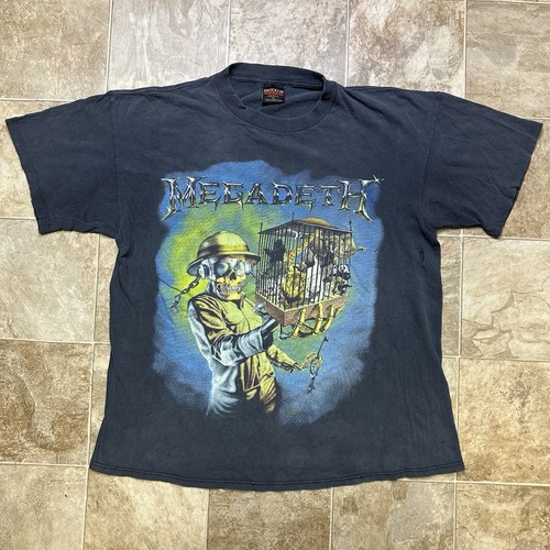 Vintage 1993 Megadeth Countdown To Extinction Tour Shirt Black Brockum ...