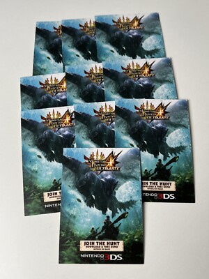 X10 - Monster Hunter 4 Ultimate Nintendo 3DS Promotional Demo Trading ...