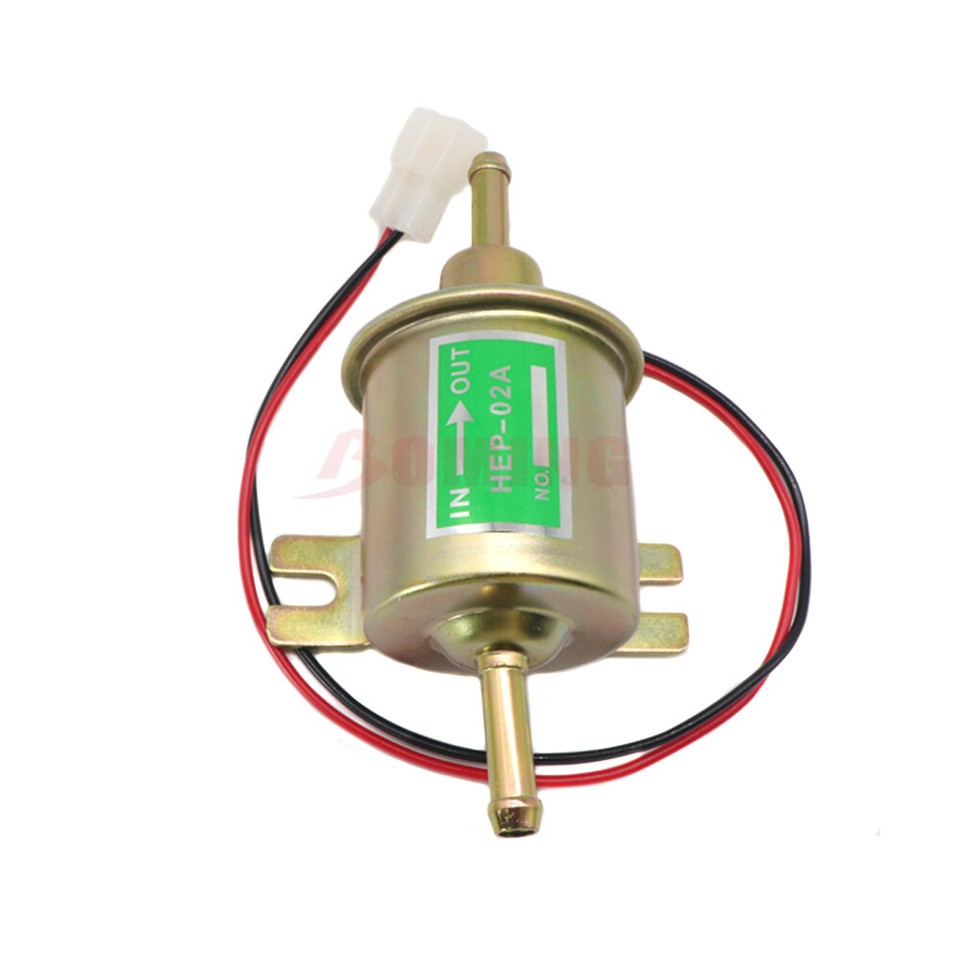 HEP-02A Inline Fuel Pump 12v Electric Transfer Low Pressure Gas Diesel ...