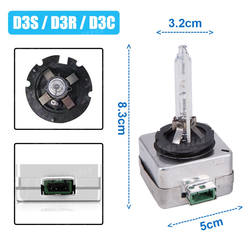 2x Xenon D3S D3R D3C HID Bulbs 35W Headlight Direct Replacement 4K 6K ...