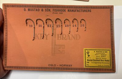 O. Mustad & Sön Sample Display Hooks Oslo Norway | eBay