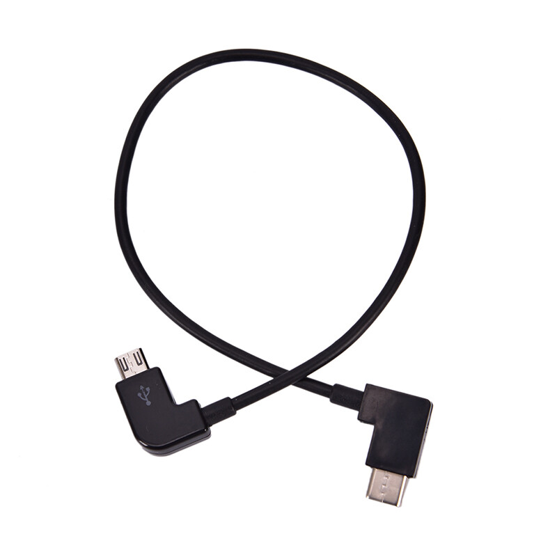 4" Left Angles Micro USB to Type C OTG Cable for Portable Digitals DAC ...