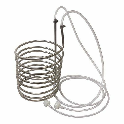 NY Brew Supply 3/8" x 25' Stainless Steel Immersion Wort Chiller / Pre ...