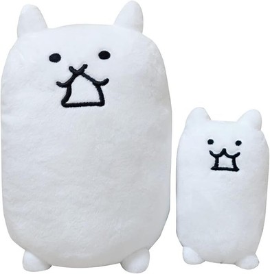 PONOS The Battle Cats Plush Doll TANK CAT SET Stuffed Toy Nyanko Great ...