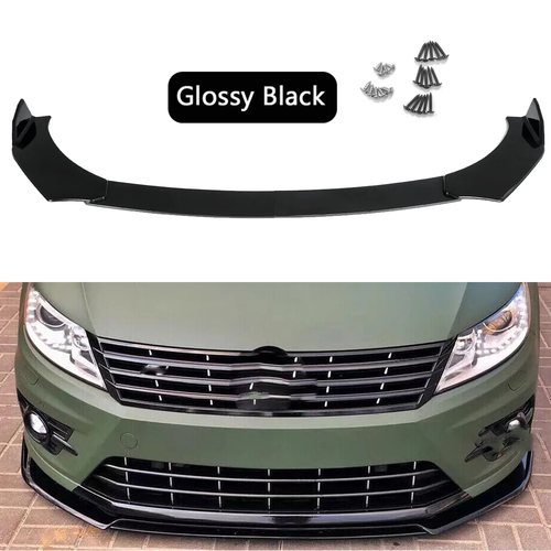 For VW Passat CC Glossy Black Front Bumper Chin Lip Splitter Spoiler ...