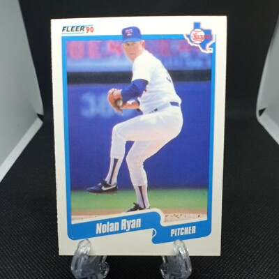 1990 Fleer Nolan Ryan Baseball Card #313 Texas Rangers | eBay