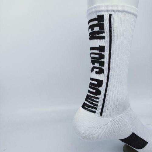 Ten Toes Down Unisex Athletic Crew Socks (2 Pack) Basketball Football ...