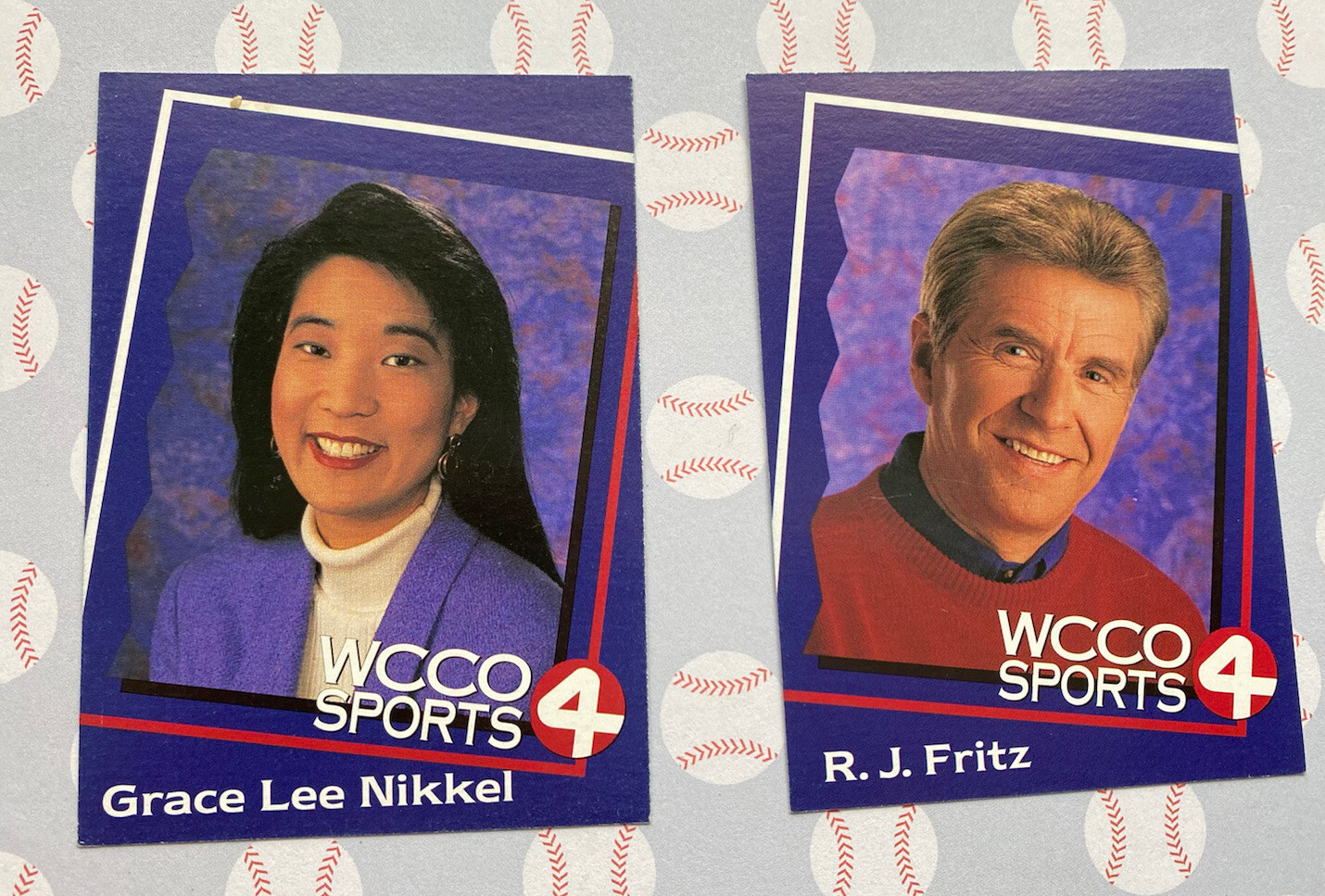 Rare R.J. Fritz Grace Lee Nikkel WCCO Minneapolis 1993 Sports Anchor ...