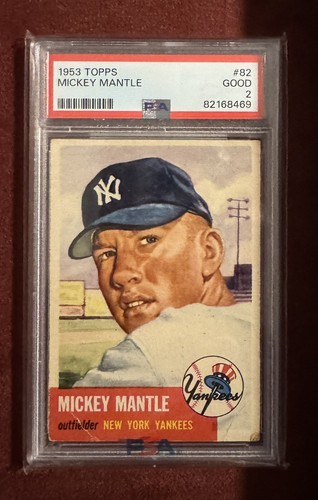 Mickey Mantle 1953 Topps PSA 2 #82 📈🐐🔥 Centered 👀 | eBay