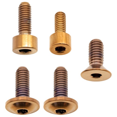 Better Bolts Fox 36 Fork Ti Bolt Kit, 2016-2020 Grip, Copper, 5/Ct ...