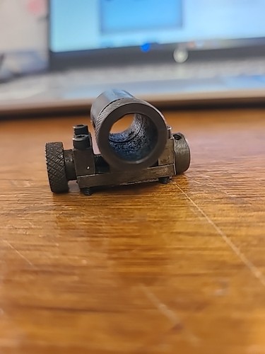 Antique Homemade .375 DT Front Globe Windgage .480 Insert Front Sight ...