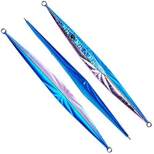 Fishing Jigs Saltwater 60g-200g with Assist 300g/10.58 oz. Type A-Blue ...