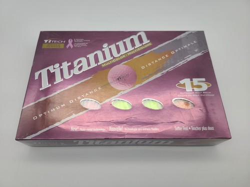 Titech MultiColor Titanium Optimum Distance Womens Golf Balls 15 Brand ...