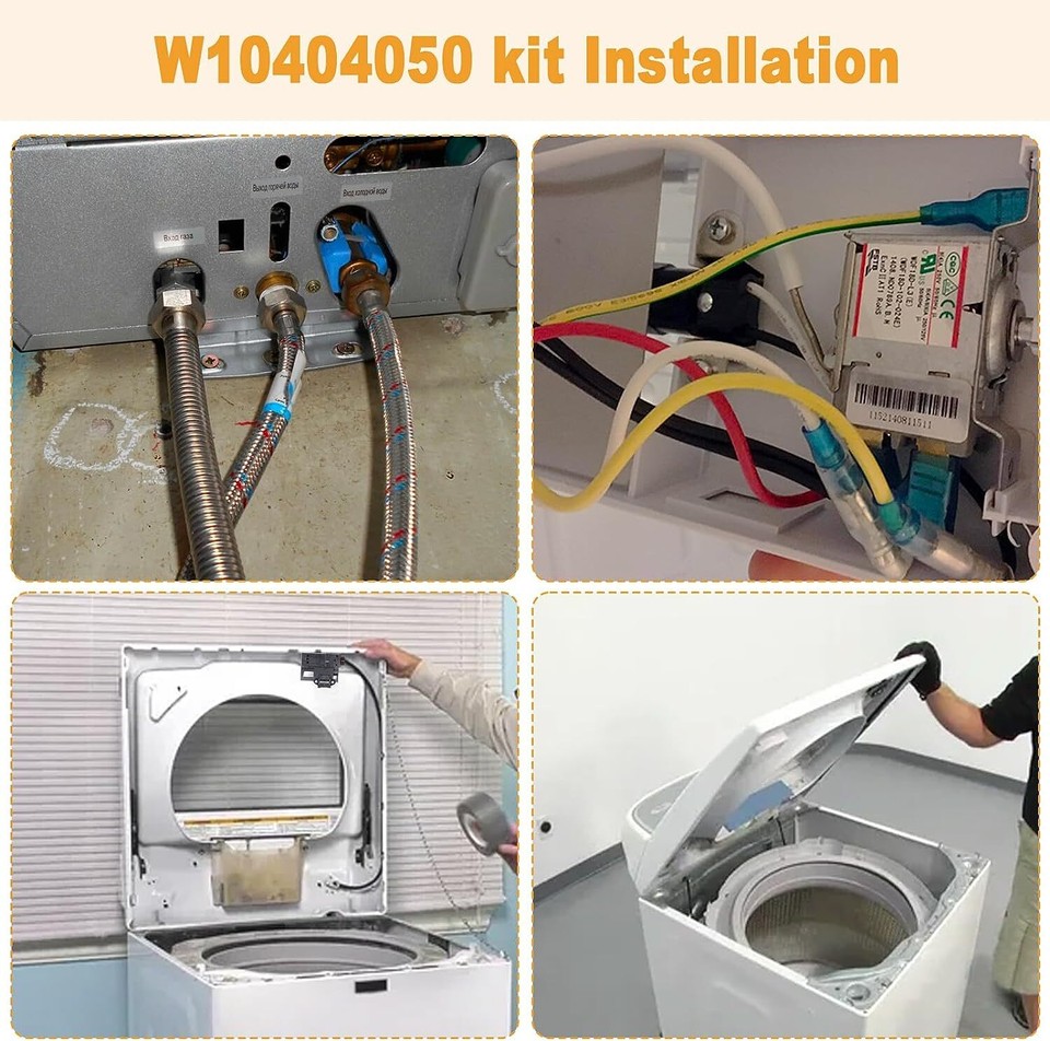 W10404050 W10238287 Washer Lid Lock Latch Switch+W10240513 Strike for ...