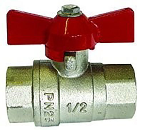 T-Handle Valve. Lever Ball Valve With Hose Union, Panel Mounted, Hose ...