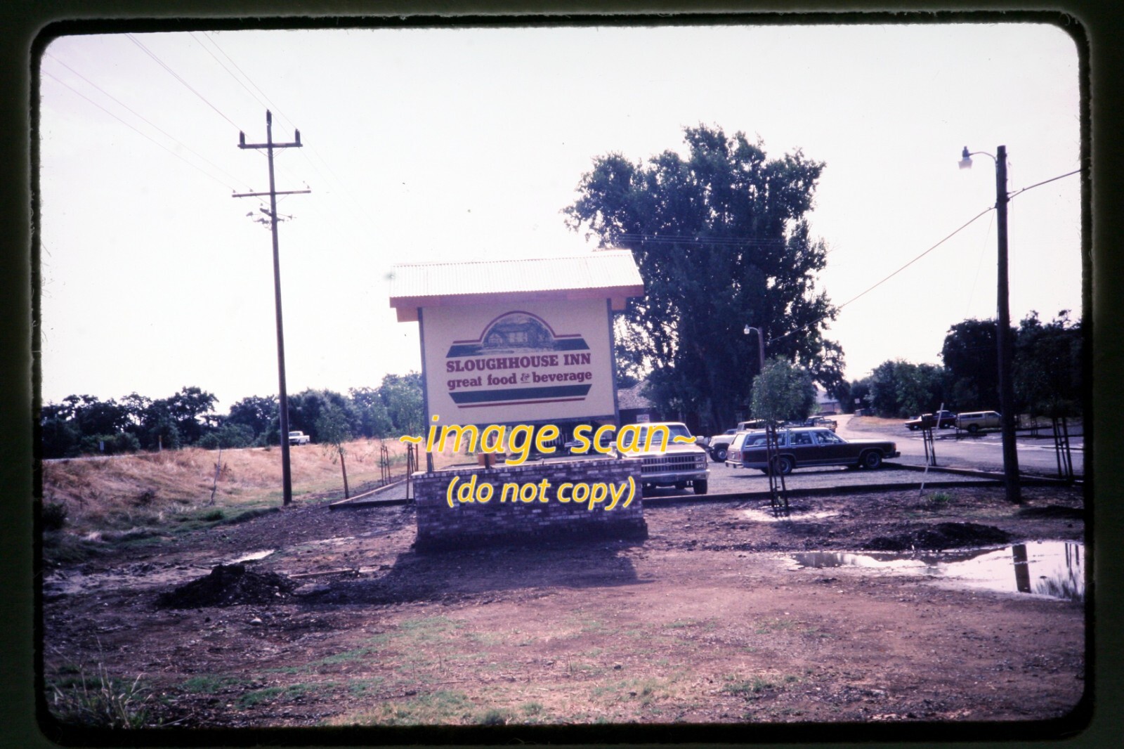 Sloughhouse Inn Restaurant Sign in California in 1983, 35mm Slide aa 21 ...
