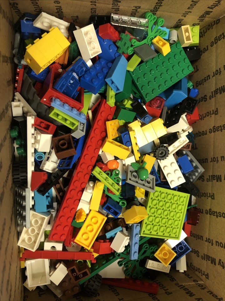 Lego bulk lot 3 lbs. Bricks, Plates, Discs Tires Etc All Kinds Of Sizes ...