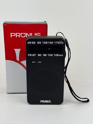 PRUNUS J-166 Small AM FM Radio Portable Transistor Radio Battery ...