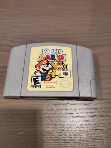 Paper Mario N64 Nintendo 64 cart AUTHENTIC 45496870782 | eBay