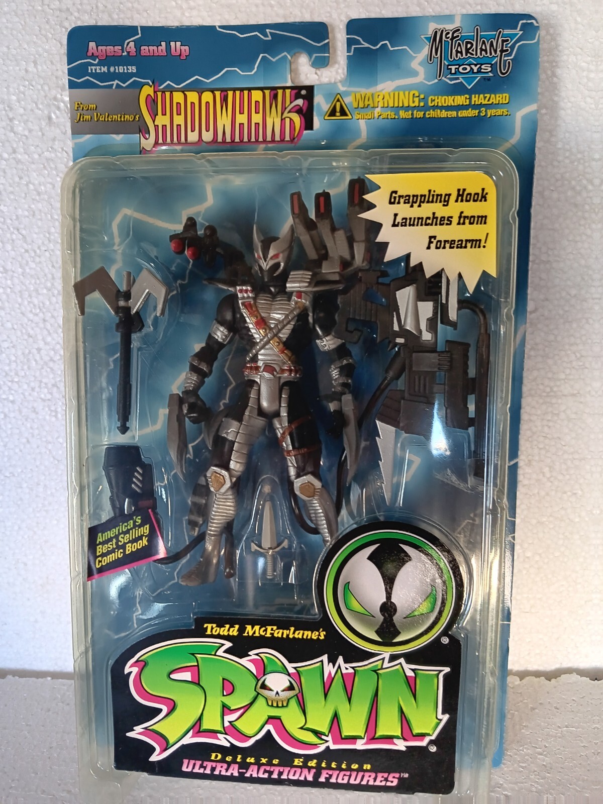 McFarlane Toys 1996 Spawn Shadowhawk Series 4 Deluxe Edition Action ...