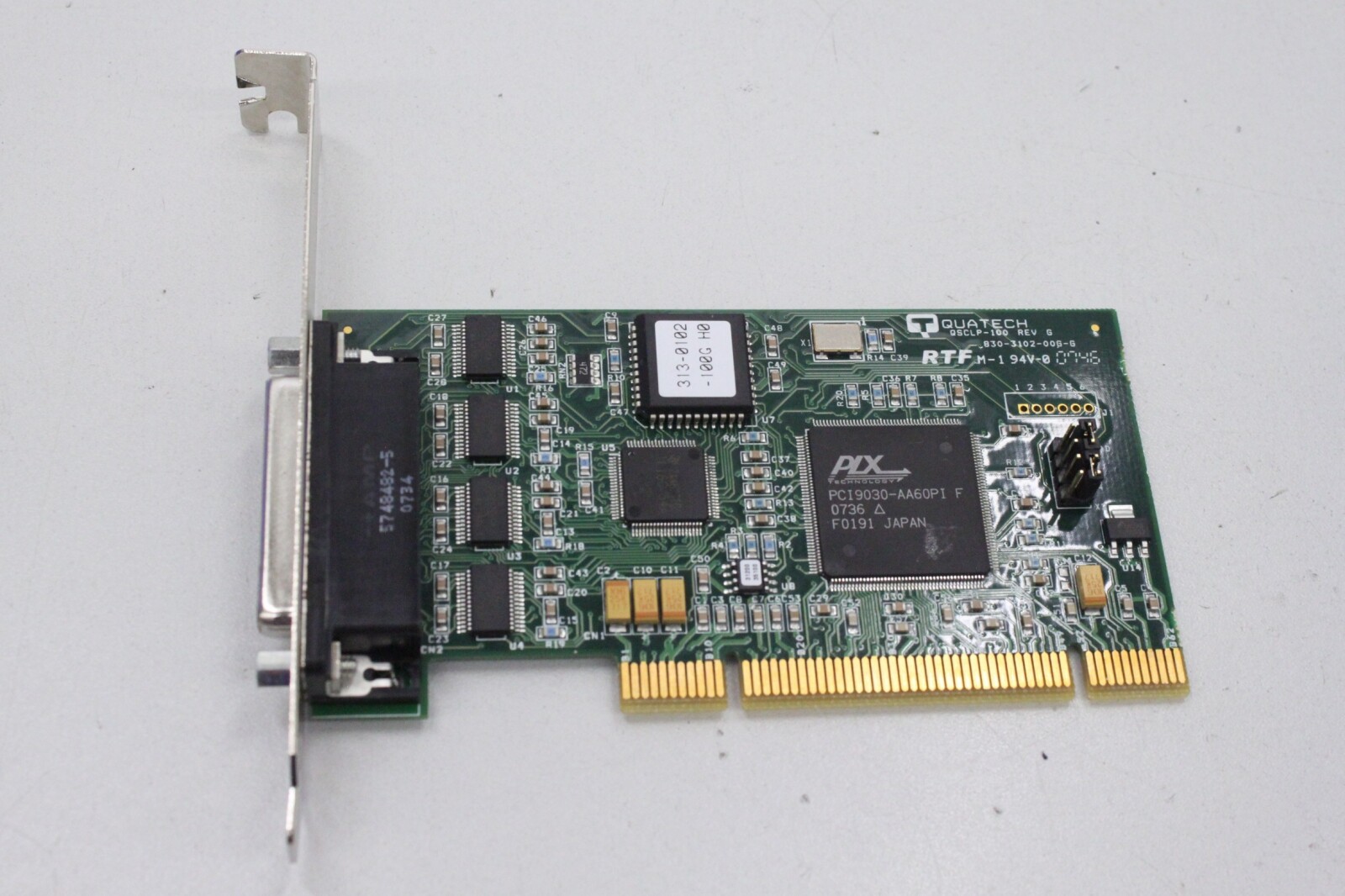 T QUATECH RS-232 4 port PCI Schnittstellenkarte QSCLP-100 | eBay